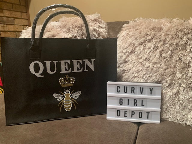 MODERN VEGAN TOTE - Queen B – The Curvy Girl Depot, LLC